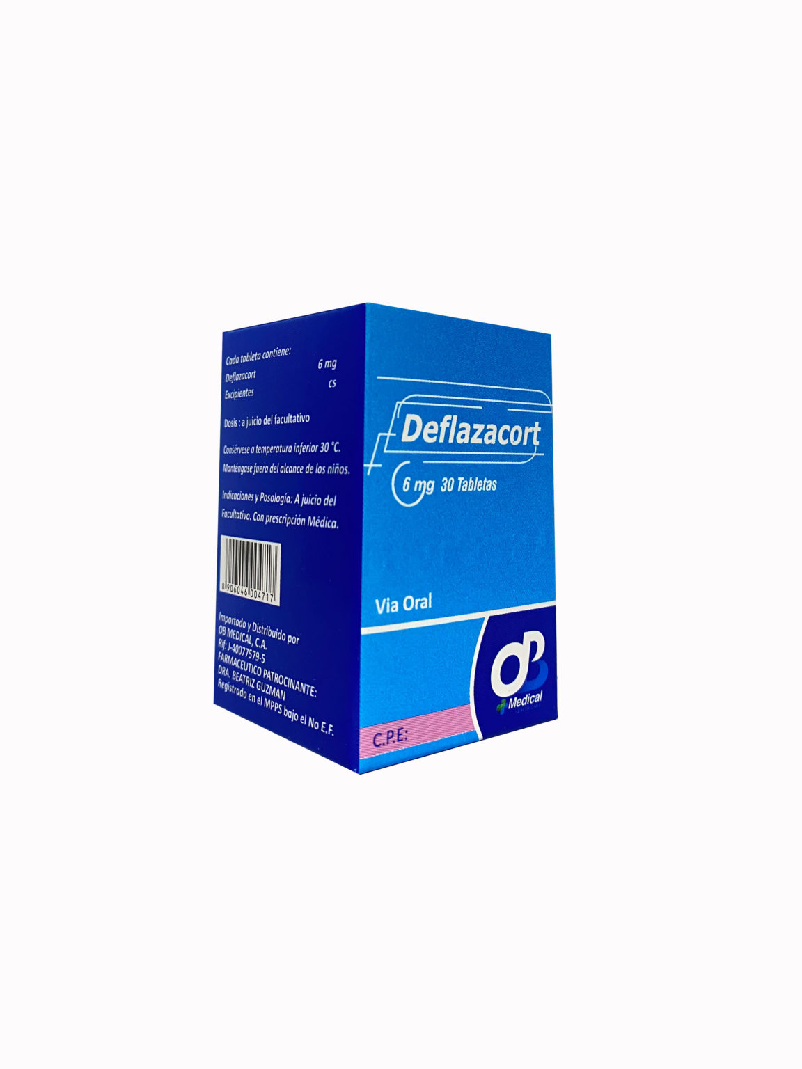 DEFLAZACORT 6 mg X 30 TAB | OBMedical
