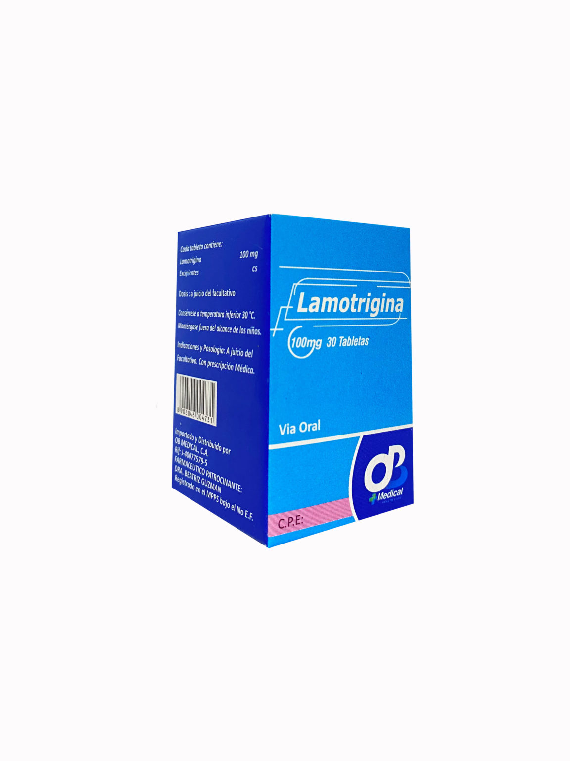 LAMOTRIGINA 100 mg X 30 TAB | OBMedical